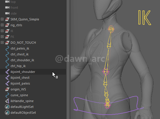 [Maya]Rigging 10 - Spine IK